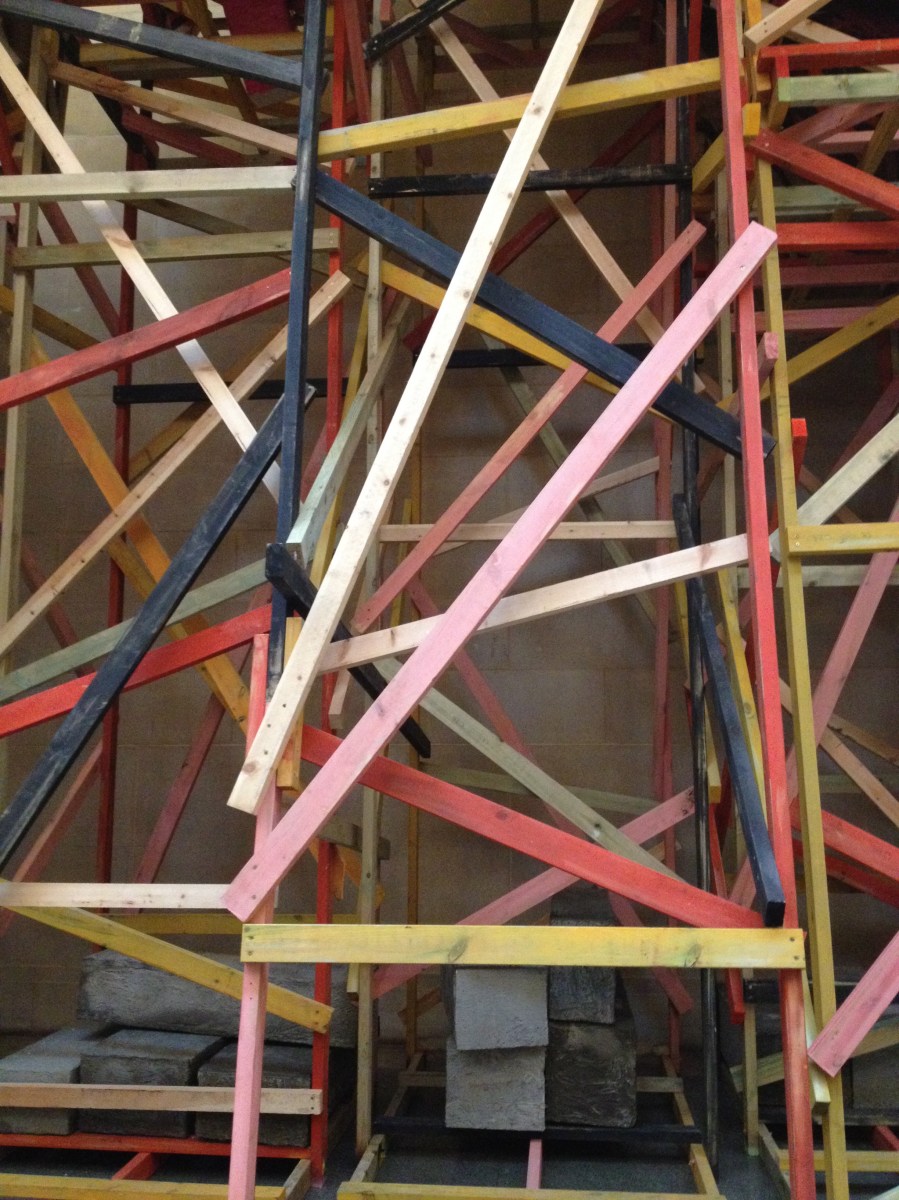 “dock 2014” by artist Phyllida Barlow at Tate Britain Museum in London ...